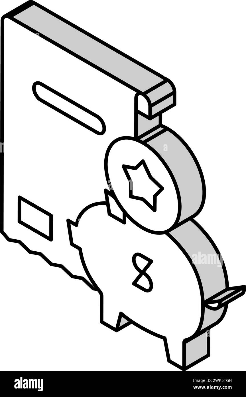 collect bonus isometric icon vector illustration Stock Vector Image ...