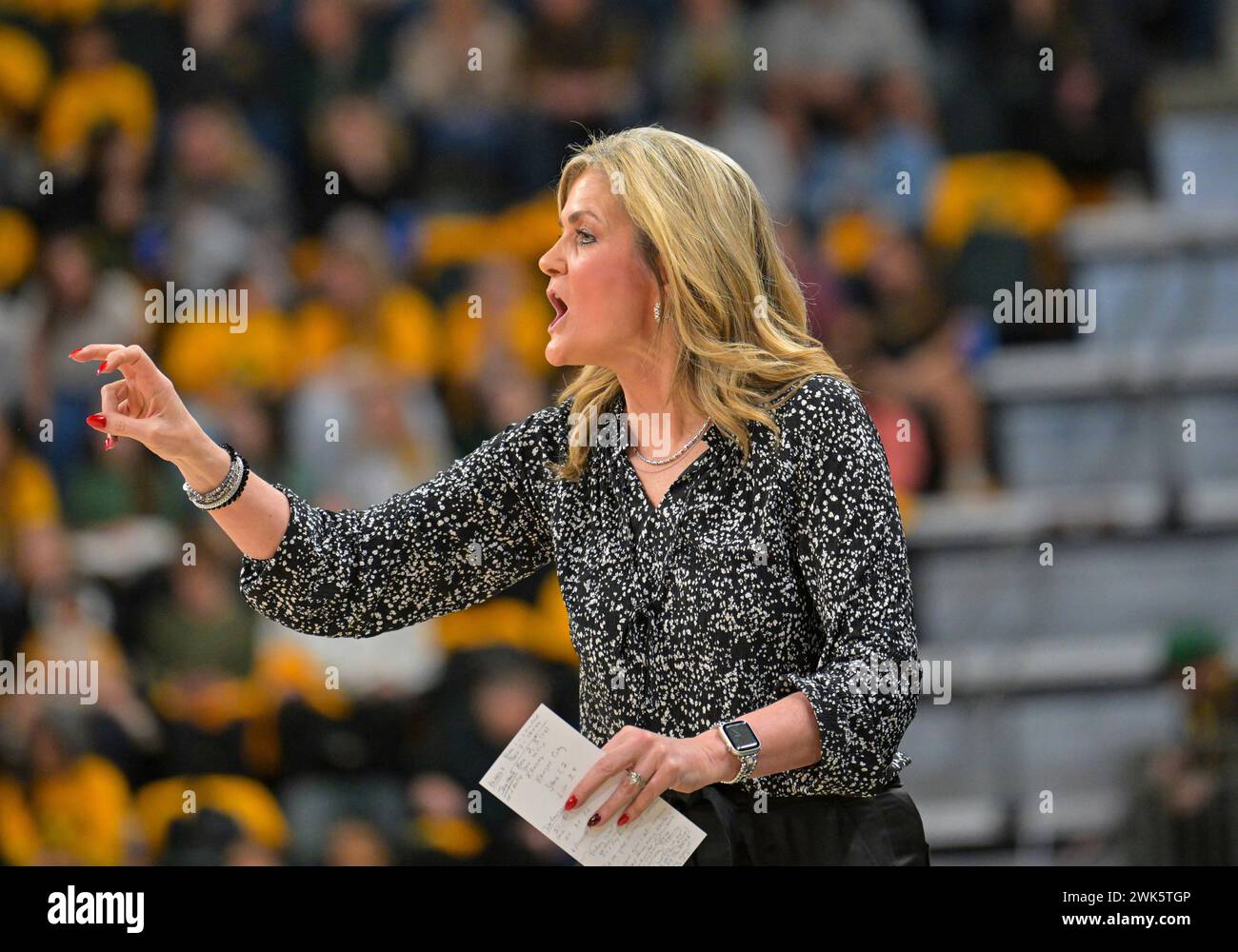 February 18 2024: Texas Tech Red Raiders head coach KRISTA GERLICH ...