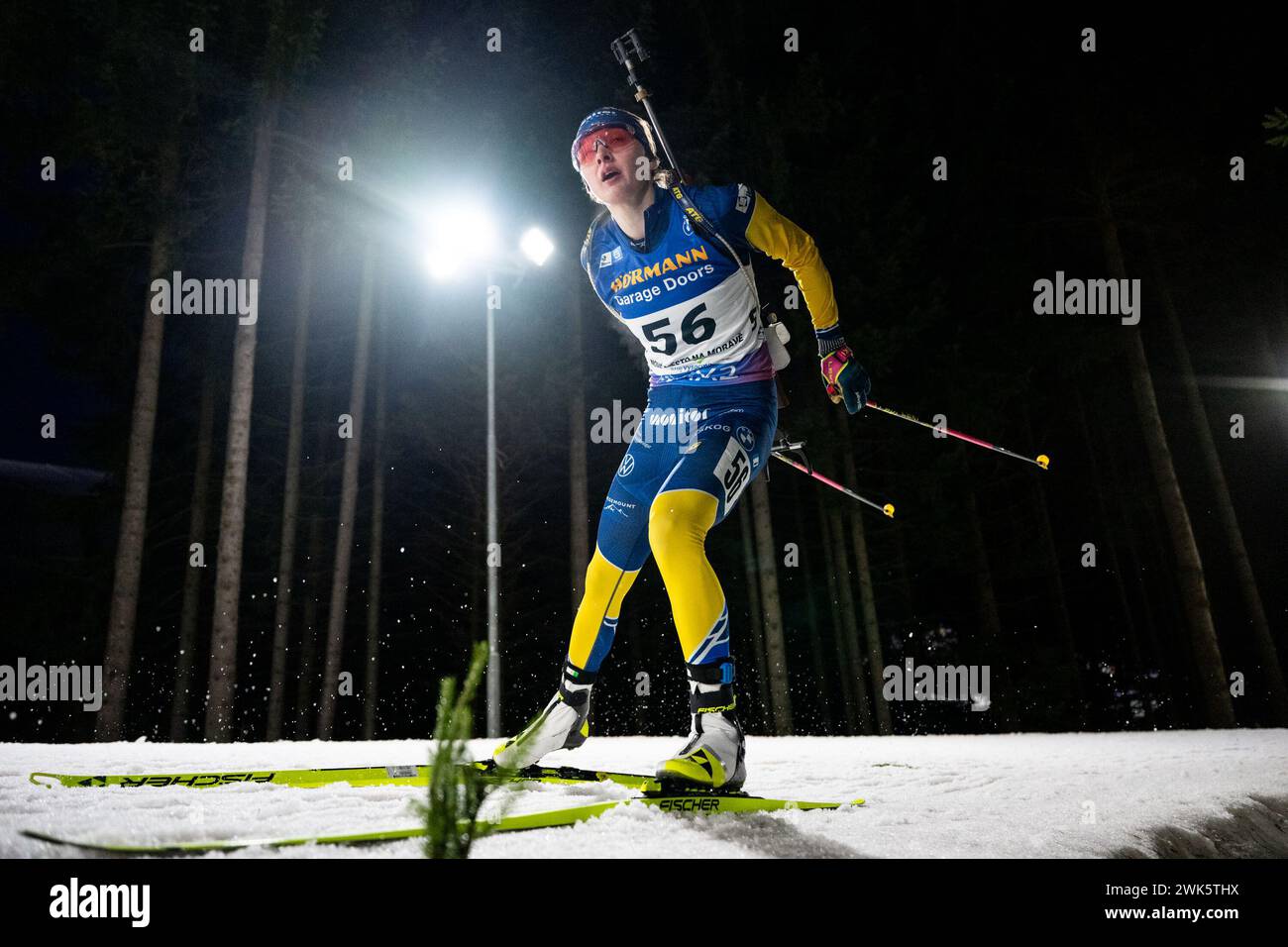 Linn Persson of, Sweden. , . competes in women's 15 km individual ...