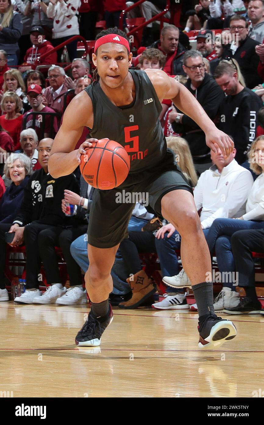 BLOOMINGTON, IN - FEBRUARY 18: Indiana Hoosiers forward Malik Reneau (5 ...