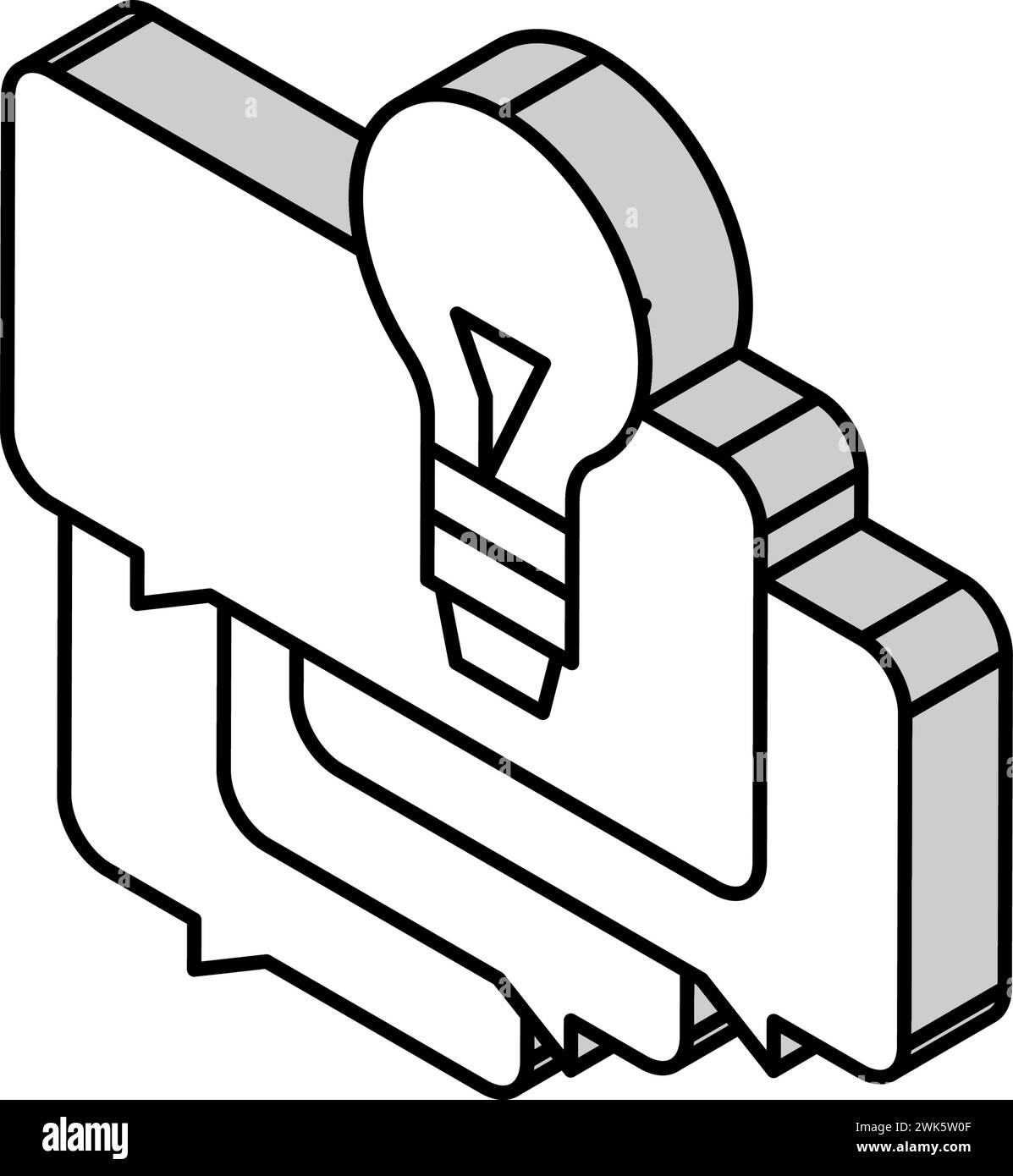 idea for ask customers about service isometric icon vector illustration ...