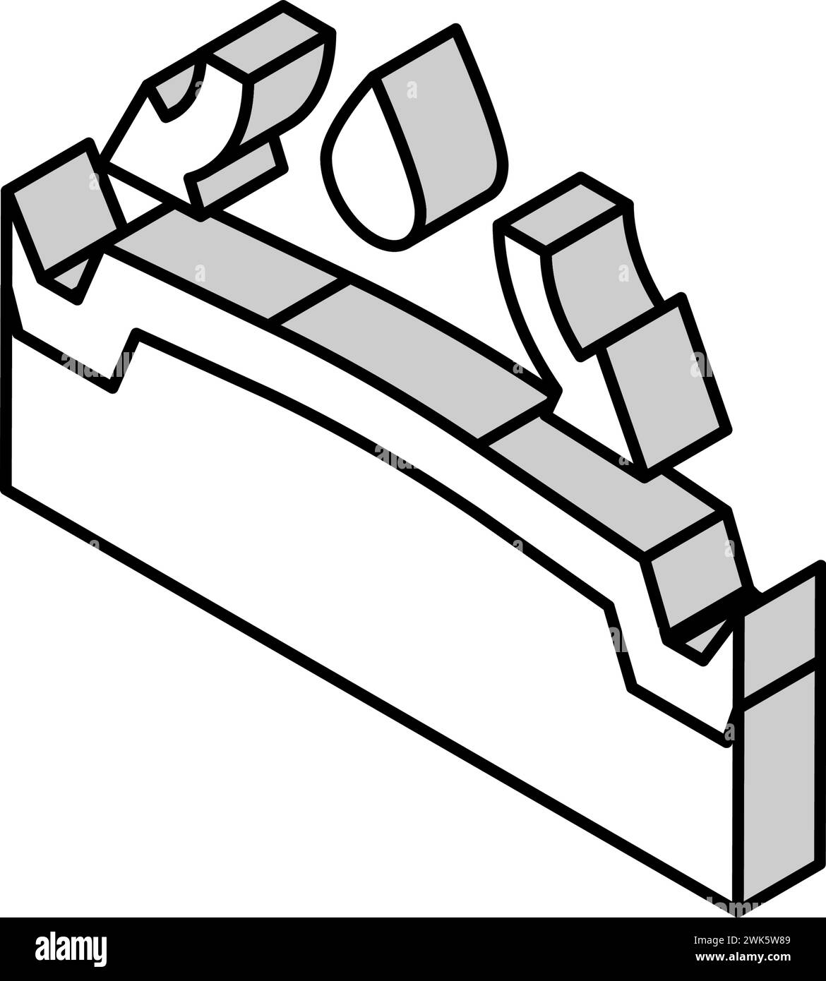 highway drainage system isometric icon vector illustration Stock Vector ...