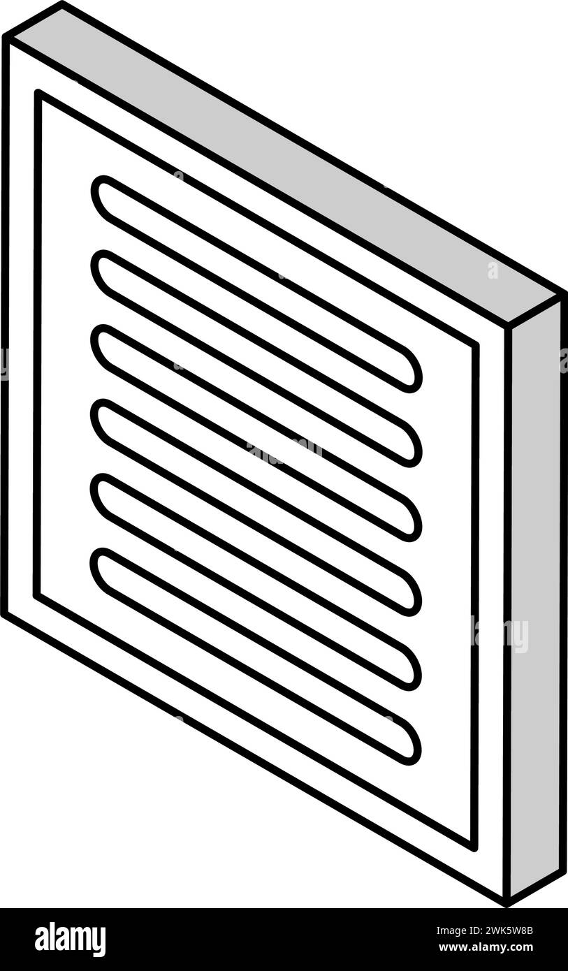 bathroom drainage hole isometric icon vector illustration Stock Vector ...