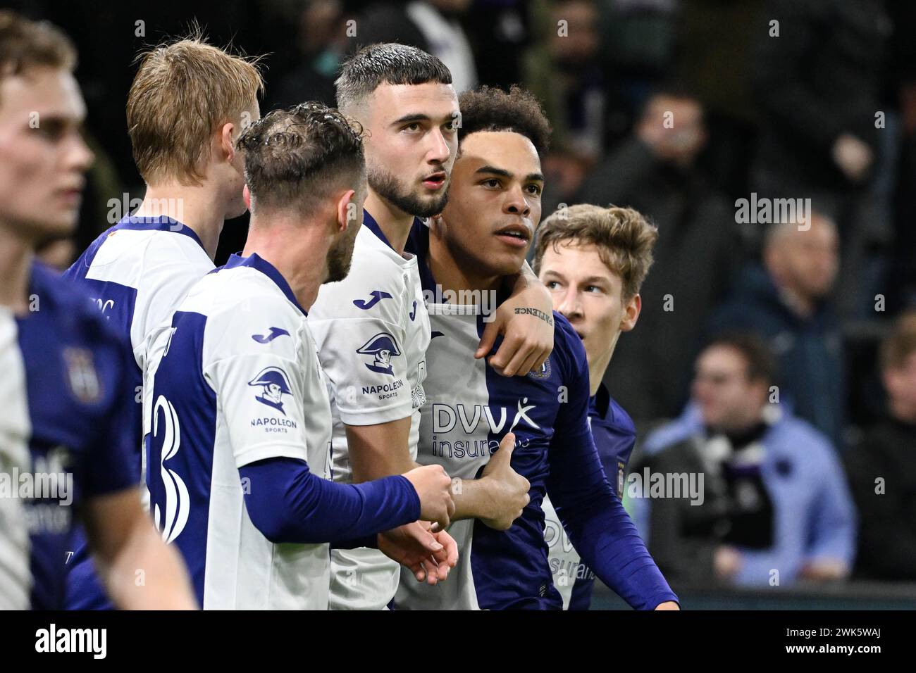 Brussels, Belgium . 18th Feb, 2024. Mario Stroeykens of Anderlecht ...