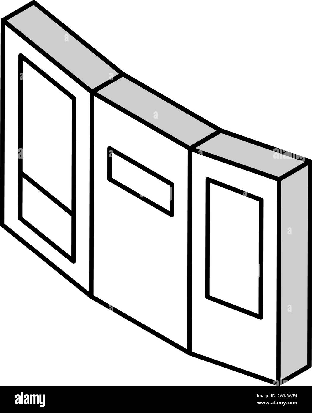 handout flyer of forum isometric icon vector illustration Stock Vector ...