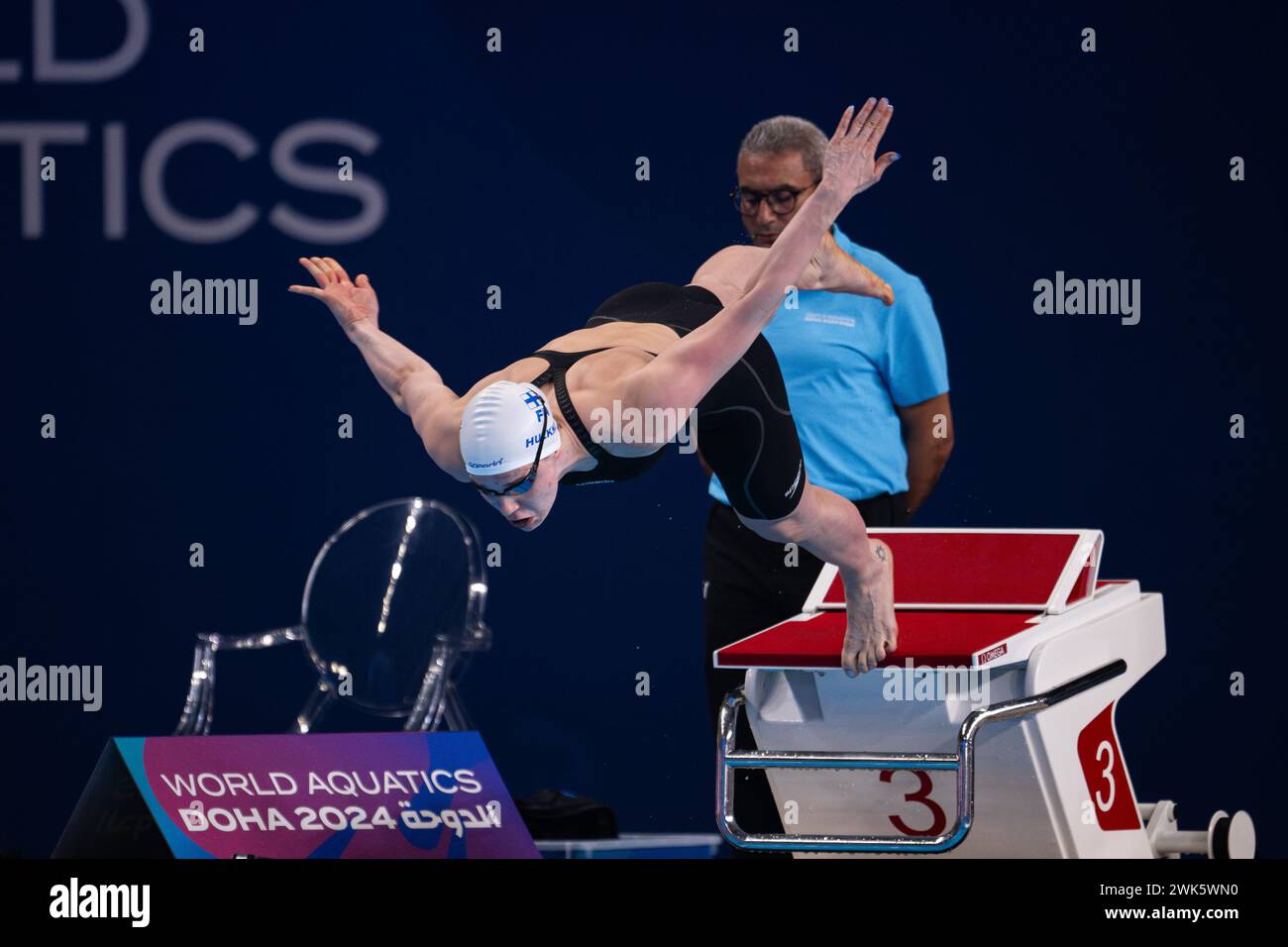 Ida Hulkko of, Finland. , . competes in the women's 50 meter ...