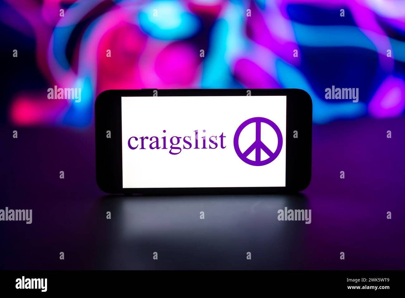 India. 19th Feb, 2024. In this photo illustration, the craigslist logo ...