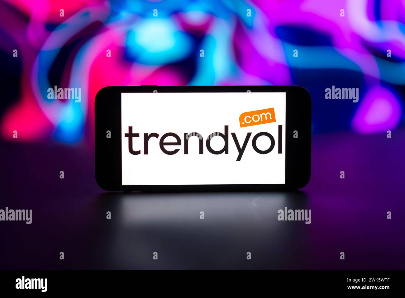 In this photo illustration, the trendyol logo is seen displayed on a ...