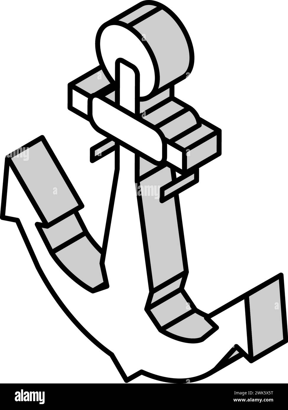 anchor port isometric icon vector illustration Stock Vector Image & Art ...