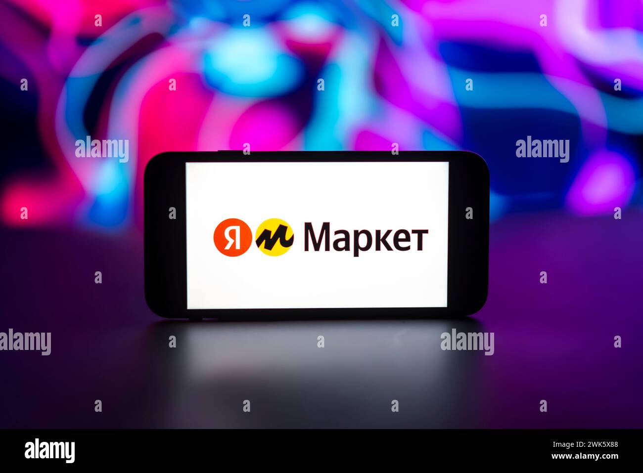 India. 19th Feb, 2024. In this photo illustration, the Market Yandex ...