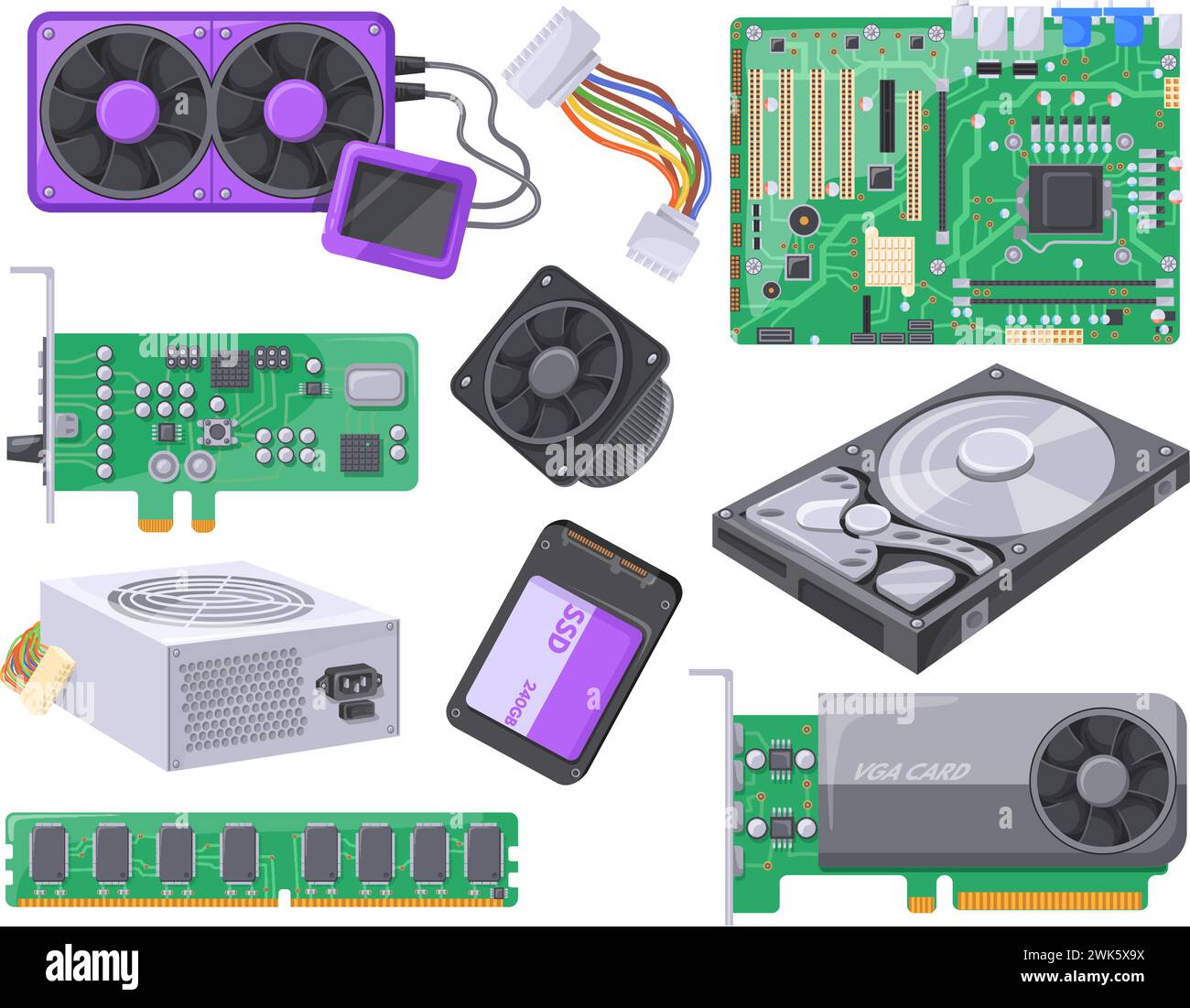Pc Assembly Computer Parts Device Motherboard Component Laptop Hardware Supply Customs Build