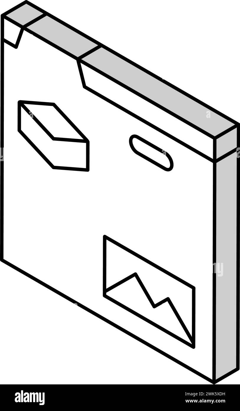 characteristics land isometric icon vector illustration Stock Vector ...