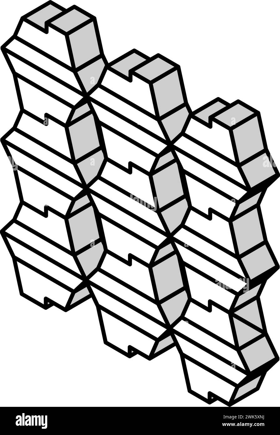 process aluminium production isometric icon vector illustration Stock ...