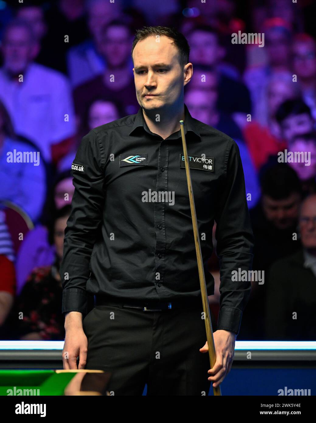 Martin O'Donnell reacts, during the 2024 BetVictor Welsh Open Final at ...