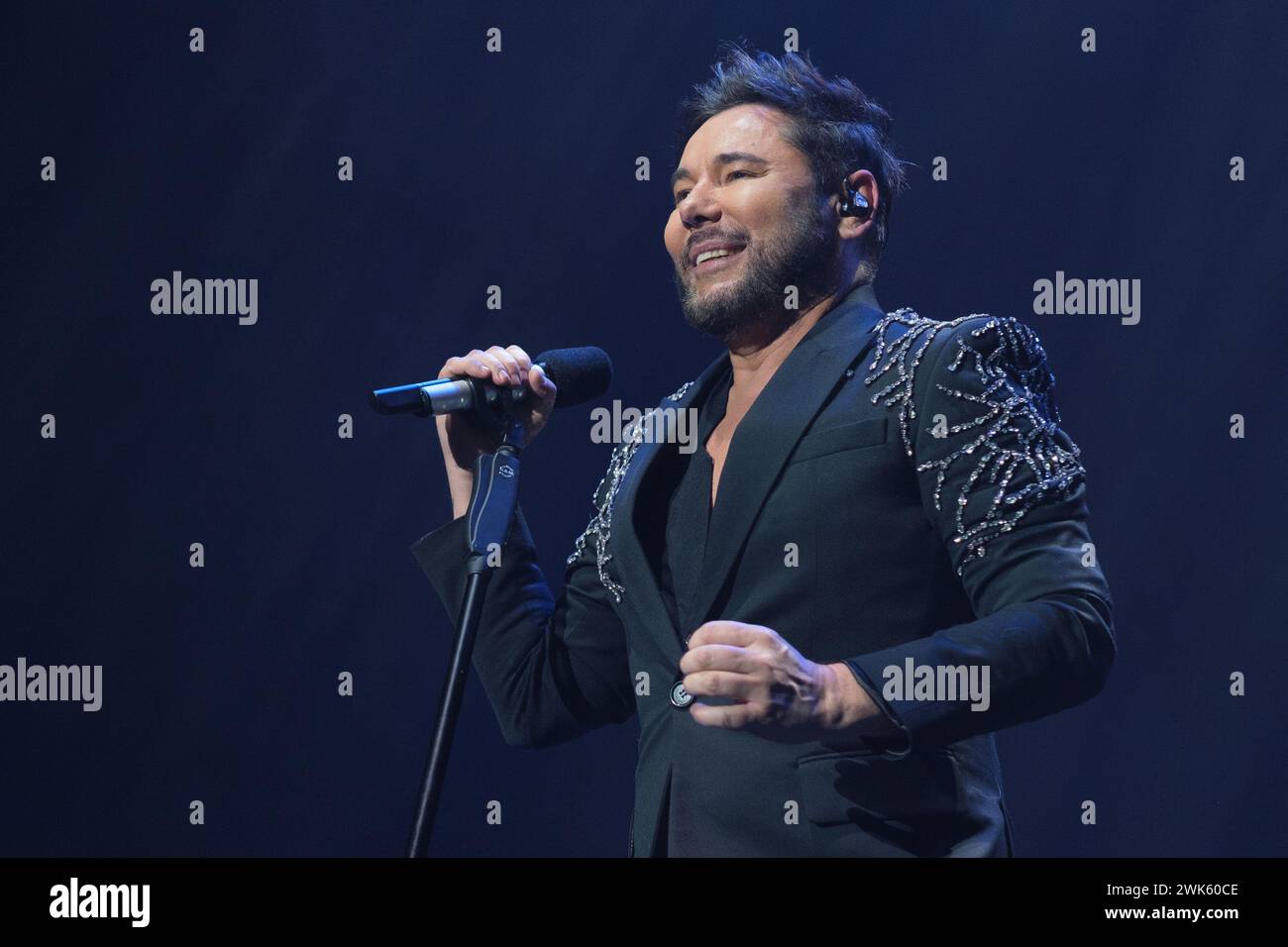 Singer Miguel Poveda during a performance at Inverfest 2024, at the ...
