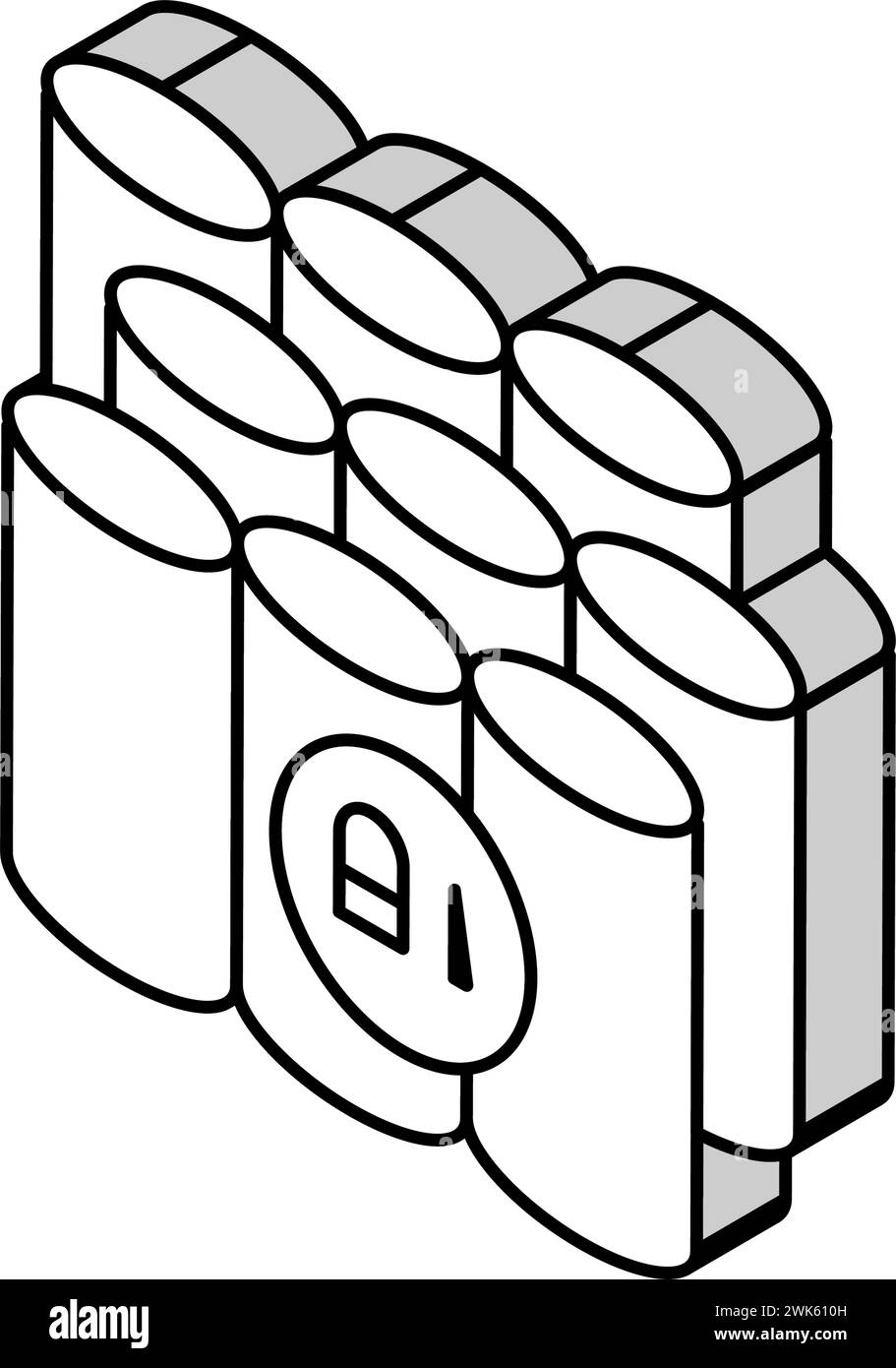 product of aluminium production isometric icon vector illustration ...