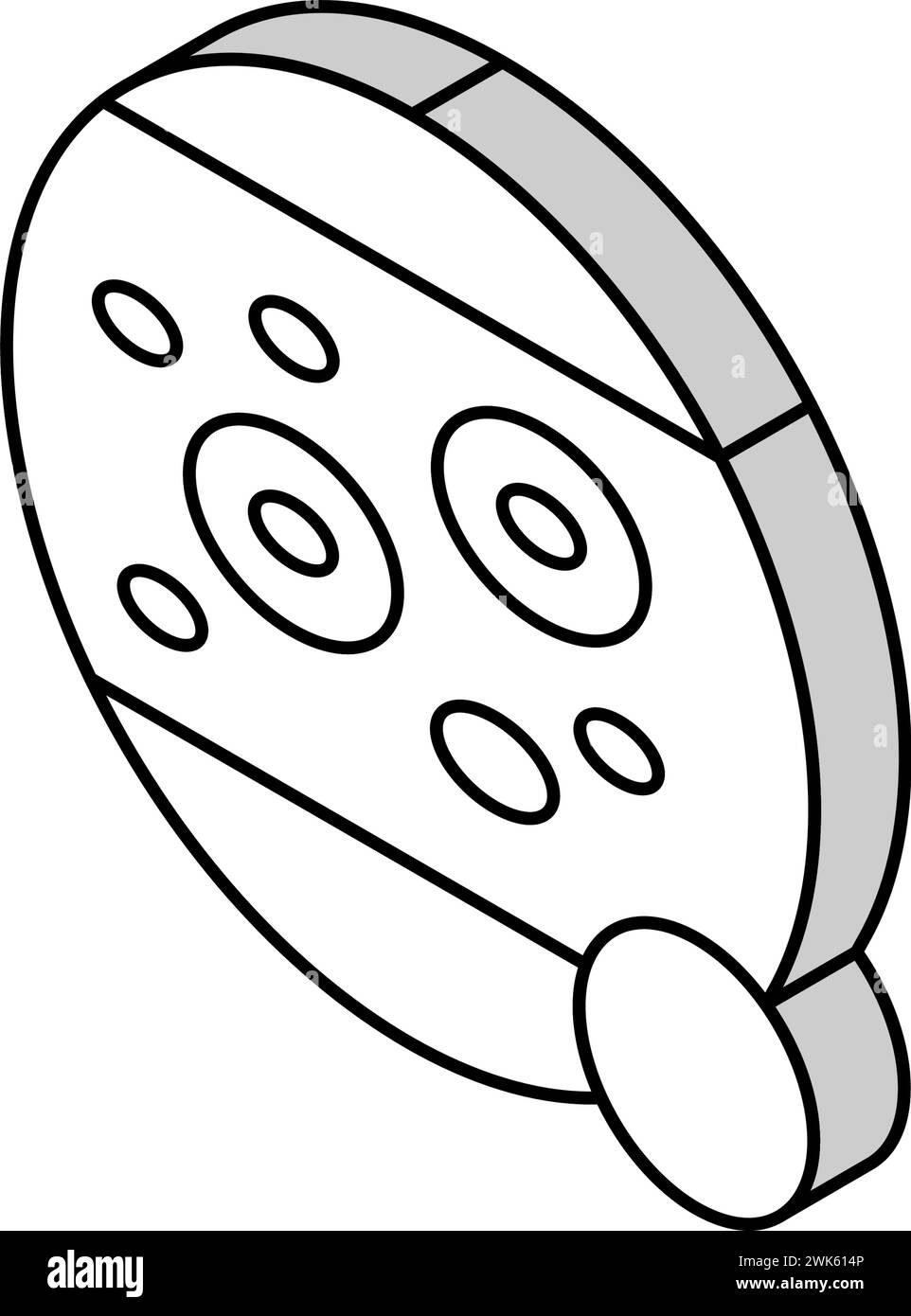 skin infections isometric icon vector illustration Stock Vector Image ...