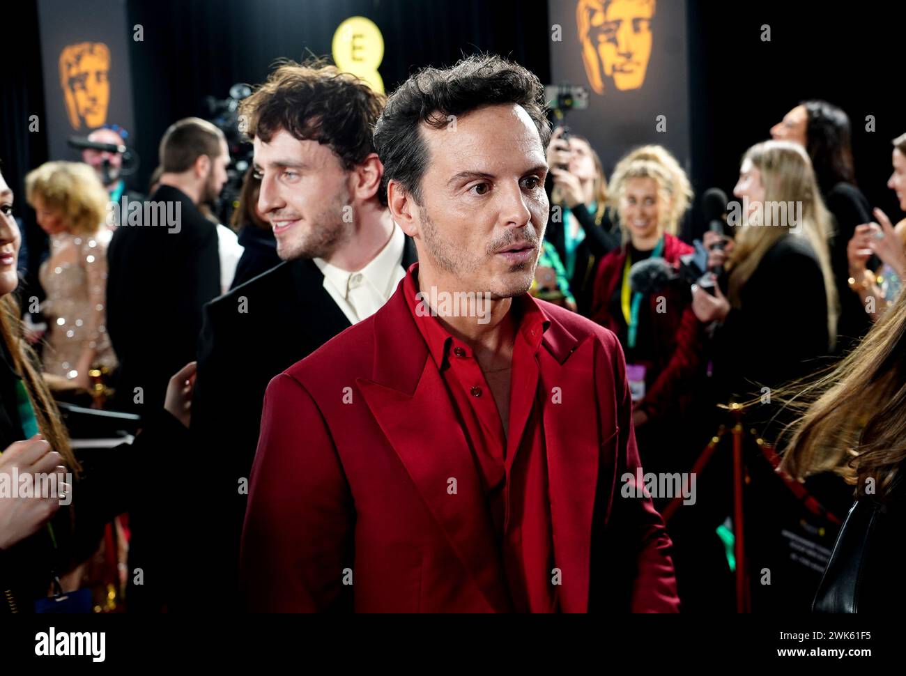Andrew Scott attends the Bafta Film Awards 2024, at the Royal Festival ...