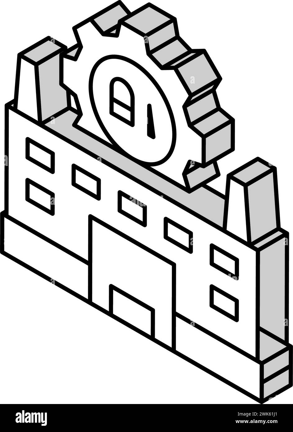 plant aluminium production isometric icon vector illustration Stock ...