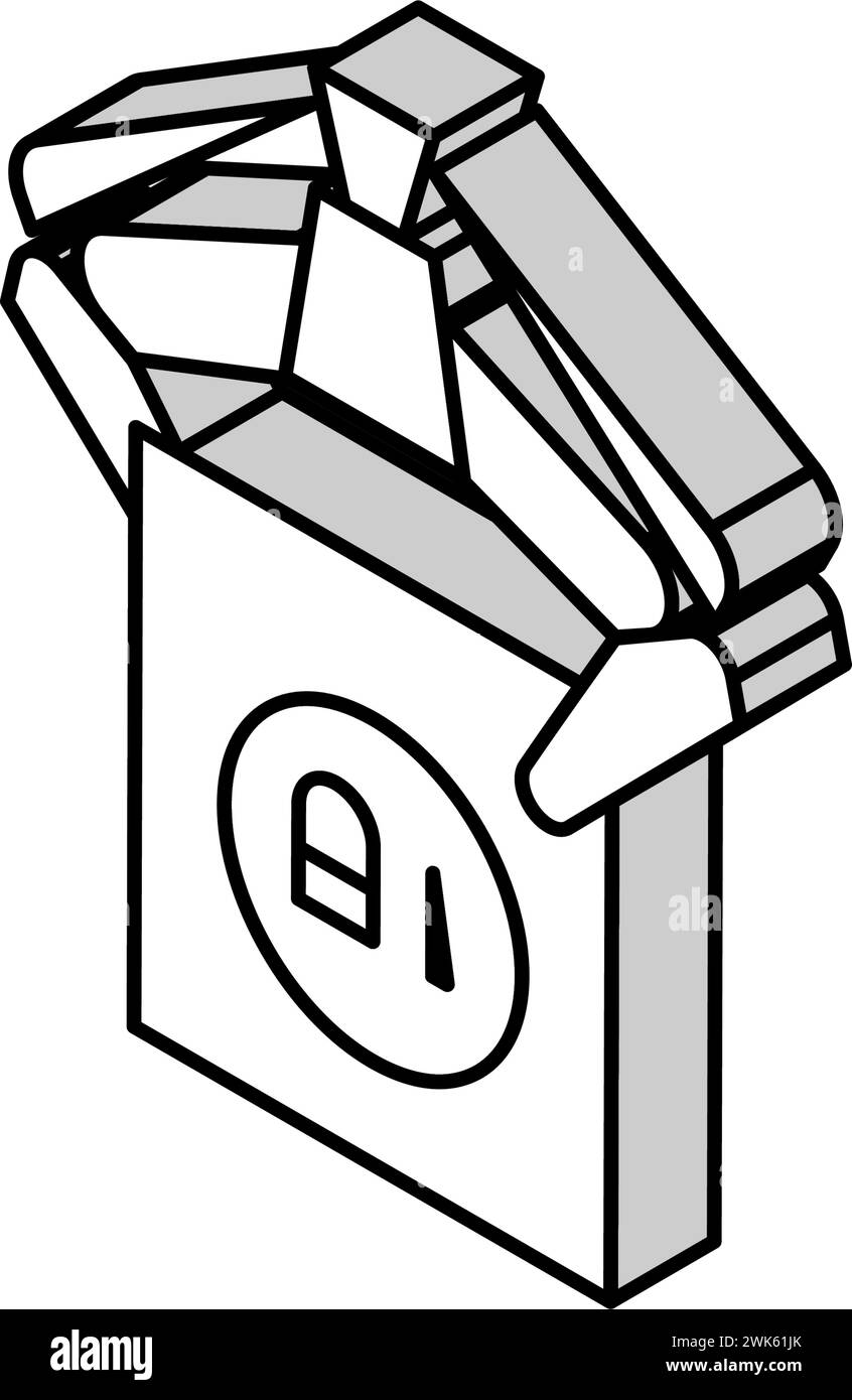 carrying aluminium production in plant isometric icon vector ...