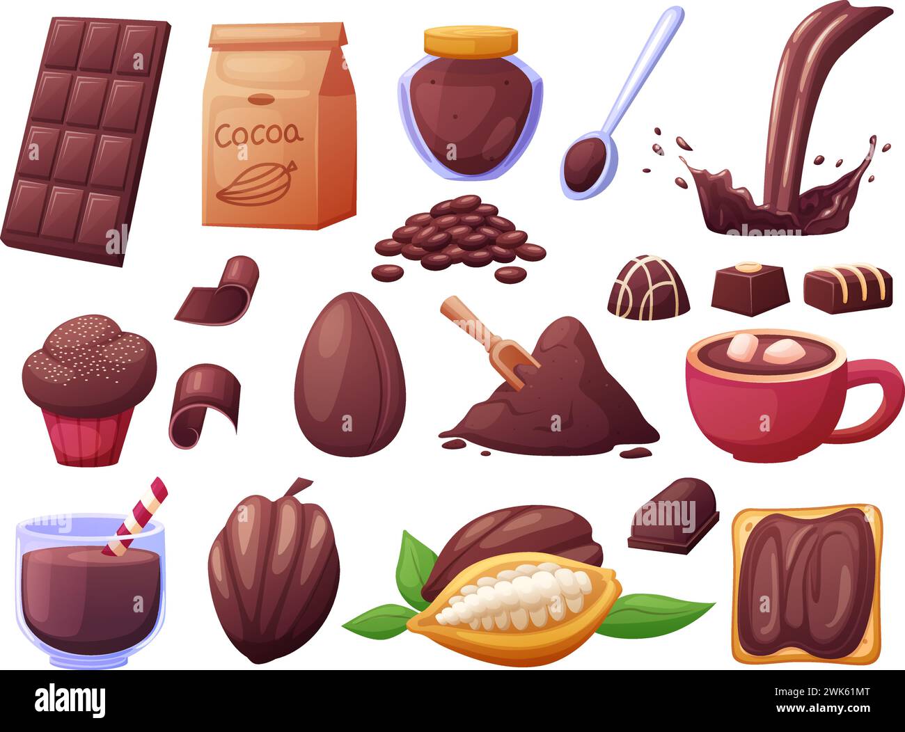 Cartoon hot chocolate hi-res stock photography and images - Alamy