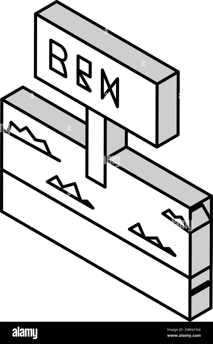 rent land isometric icon vector illustration Stock Vector Image & Art ...