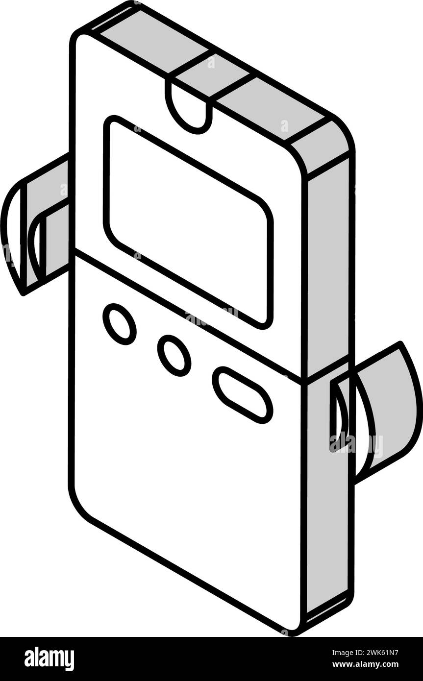 phone binding card isometric icon vector illustration Stock Vector ...