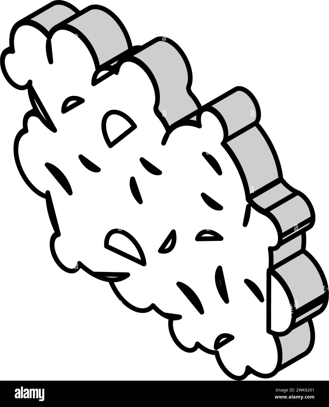 wool textile isometric icon vector illustration Stock Vector Image ...