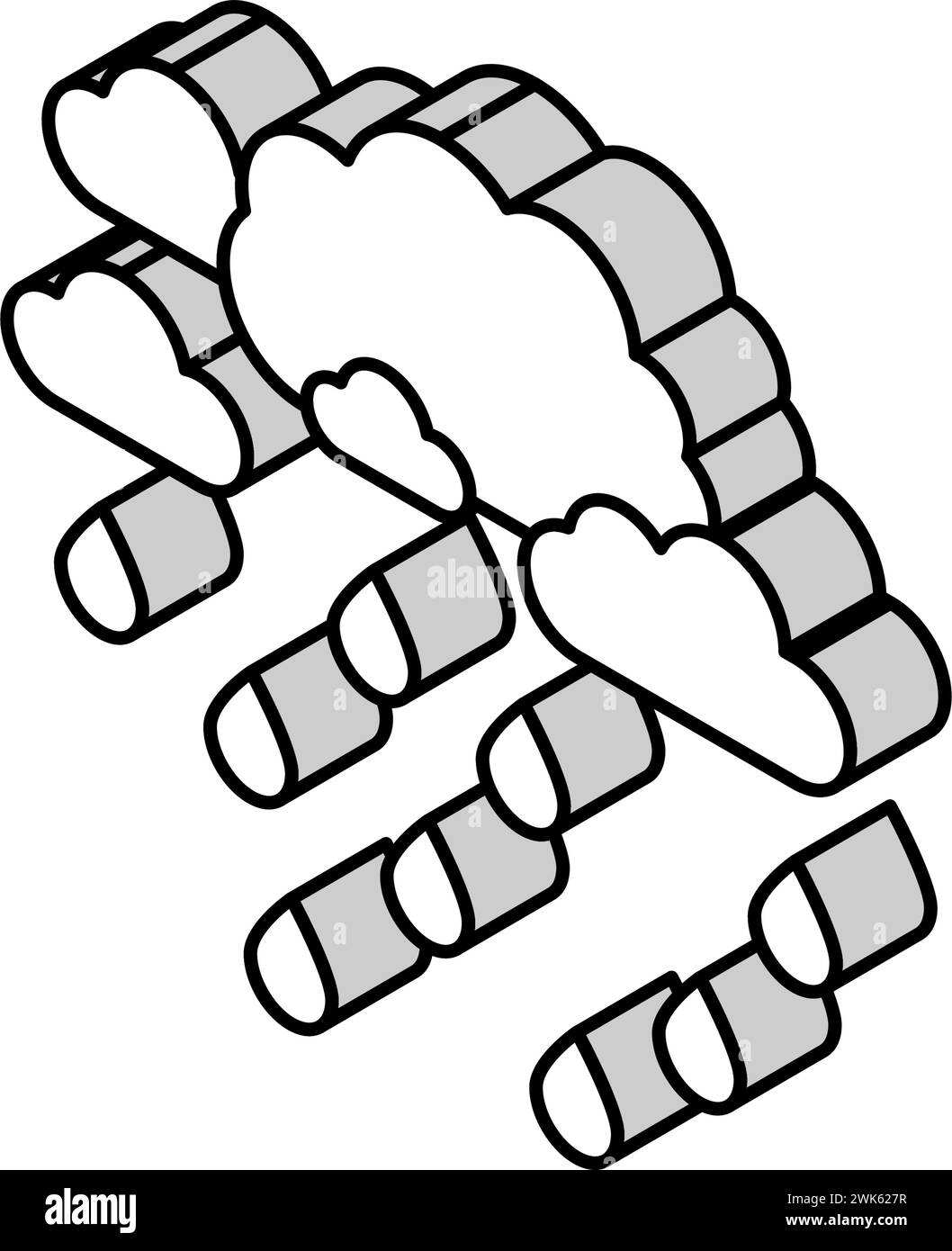 precipitation water isometric icon vector illustration Stock Vector ...