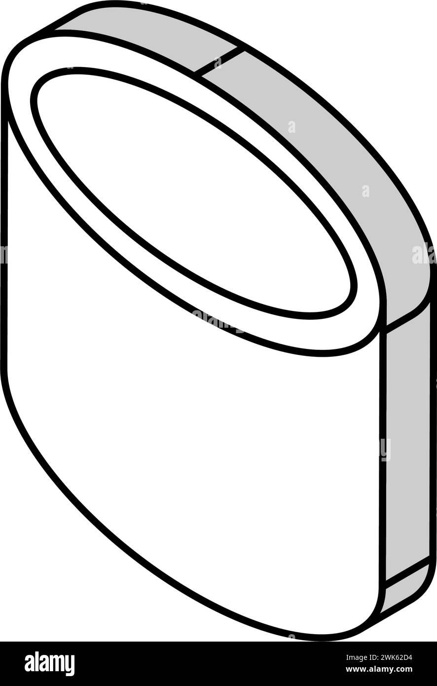 well rings concrete isometric icon vector illustration Stock Vector ...