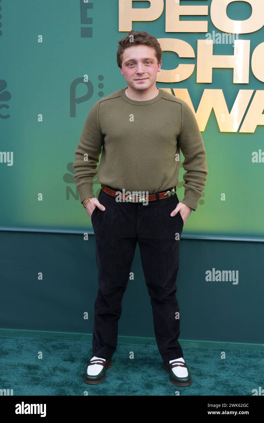 Jake Shane arrives at the People's Choice Awards on Sunday, Feb. 18 ...