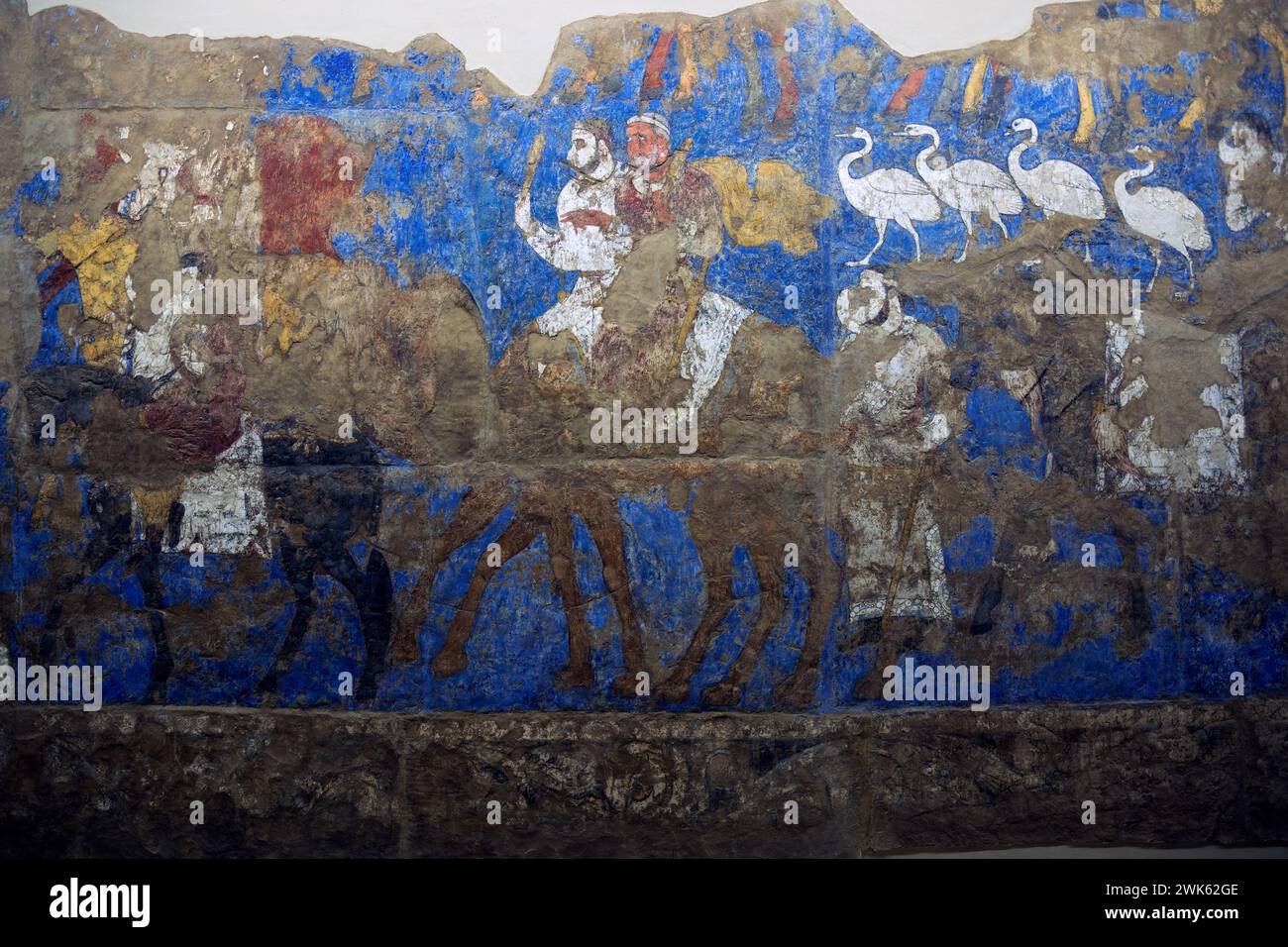 The murals in the pre-islamic city of Maracanda (now Afrosyab, in ...