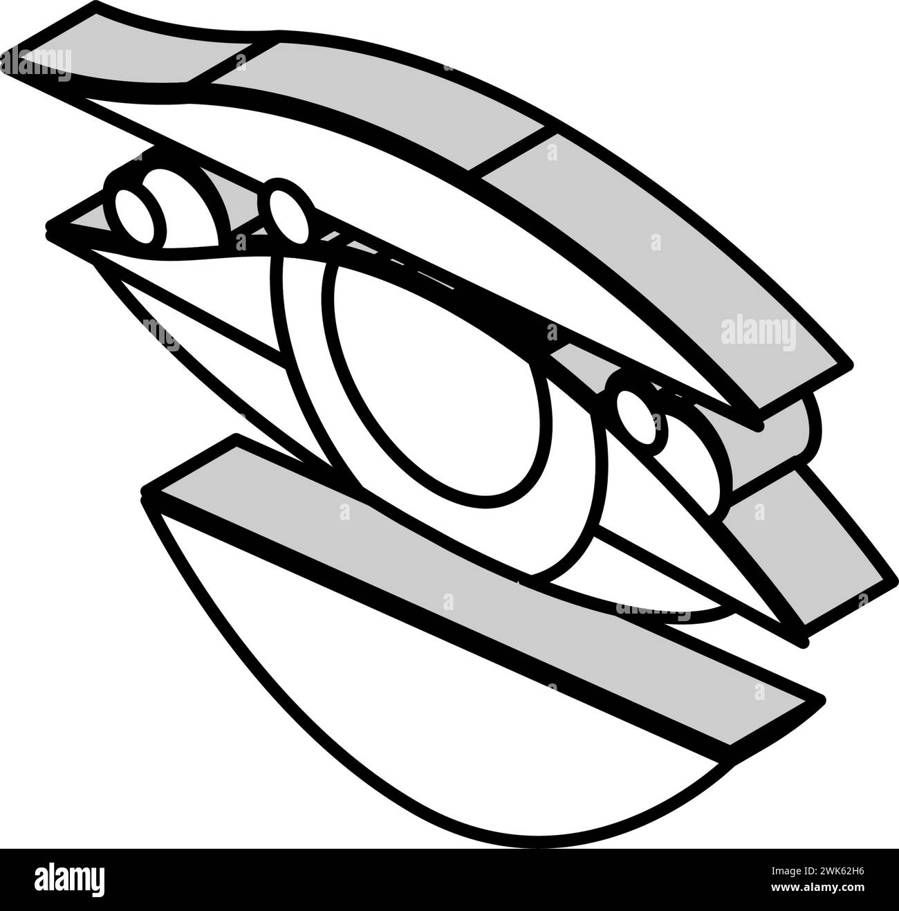 blepharitis disease, redness of eyeball isometric icon vector ...