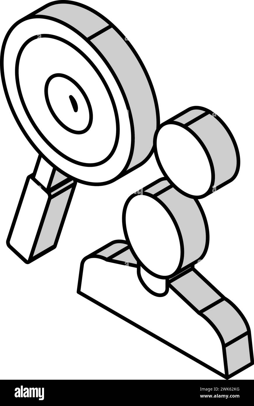 surveillance of moles isometric icon vector illustration Stock Vector ...