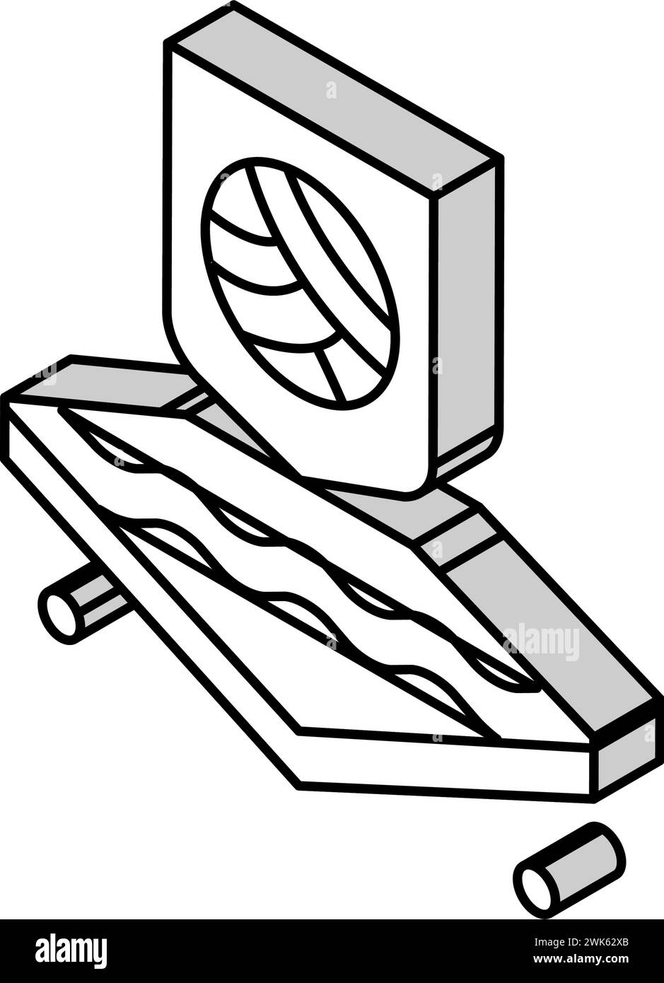 wool fabrics properties isometric icon vector illustration Stock Vector ...