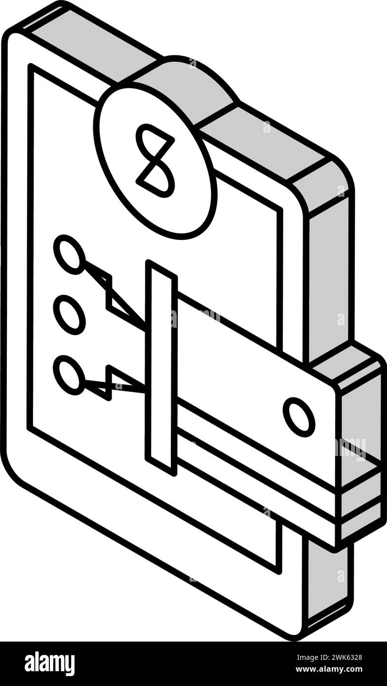 digital technology shop department isometric icon vector illustration ...