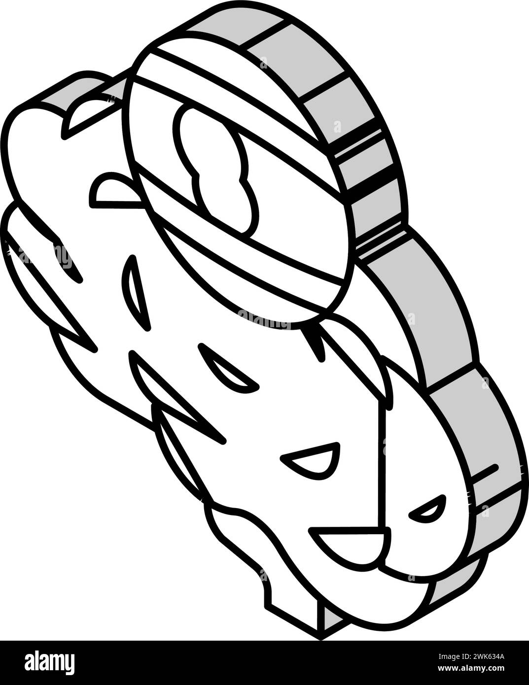 stroke brain problem isometric icon vector illustration Stock Vector Image & Art - Alamy