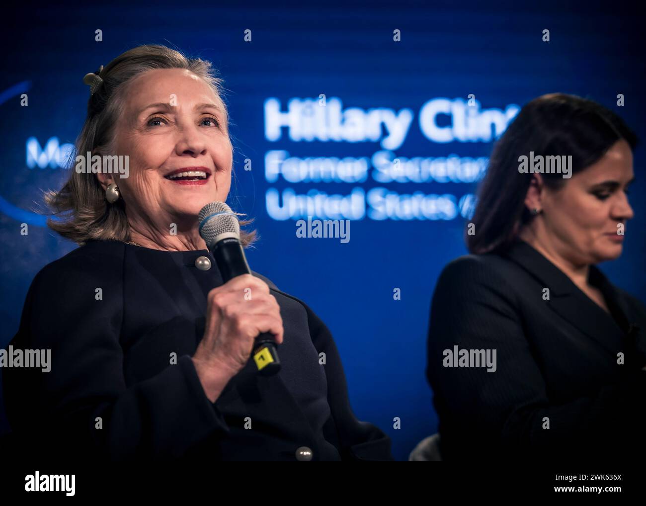 Munich, Germany. 17th Feb, 2024. Former U.S Secretary of State Hillary ...