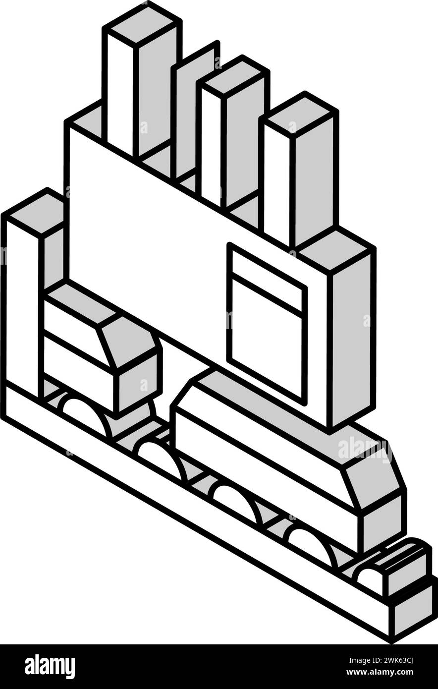Processing Aluminium Production Isometric Icon Vector Illustration Stock Vector Image And Art Alamy