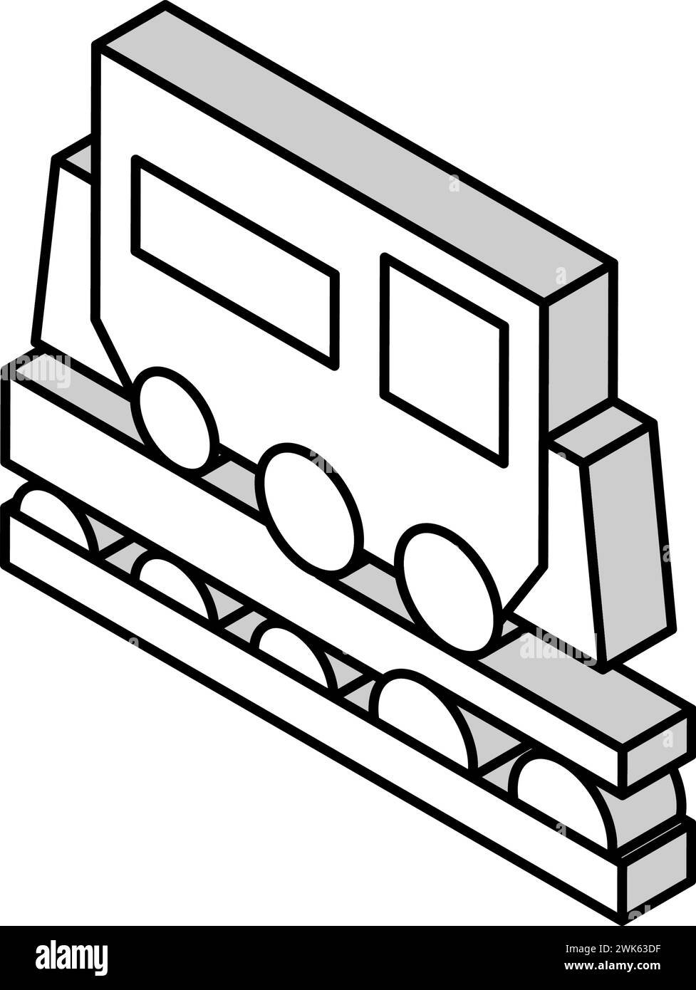 transportation aluminium production isometric icon vector illustration ...