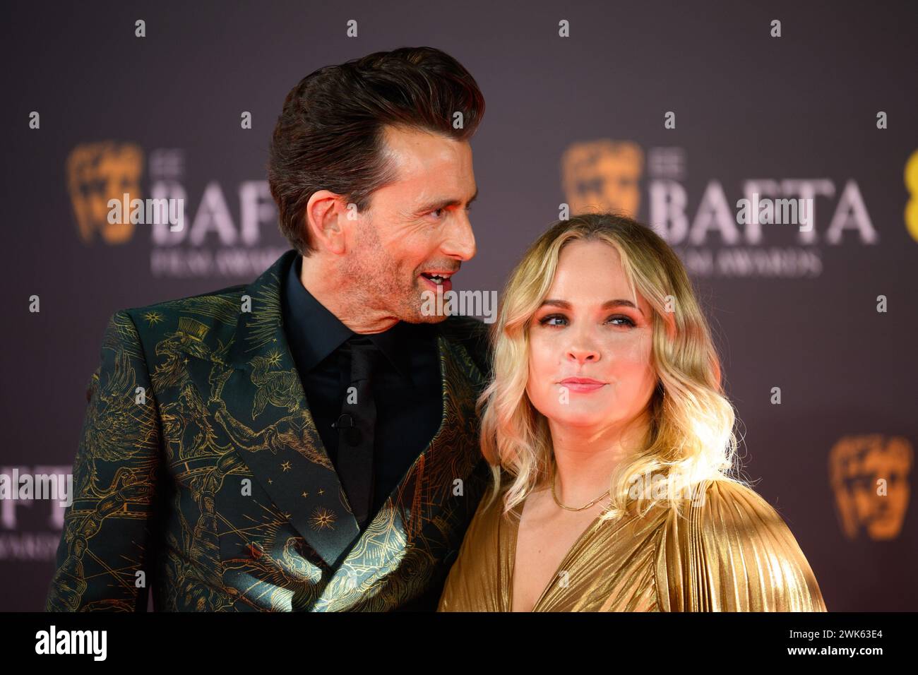 Simon FarnabyLondon, UK. Sunday 18th February 2024. David Tennant and ...