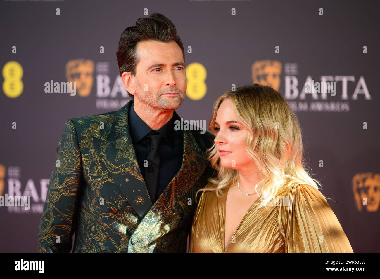 Simon FarnabyLondon, UK. Sunday 18th February 2024. David Tennant and ...