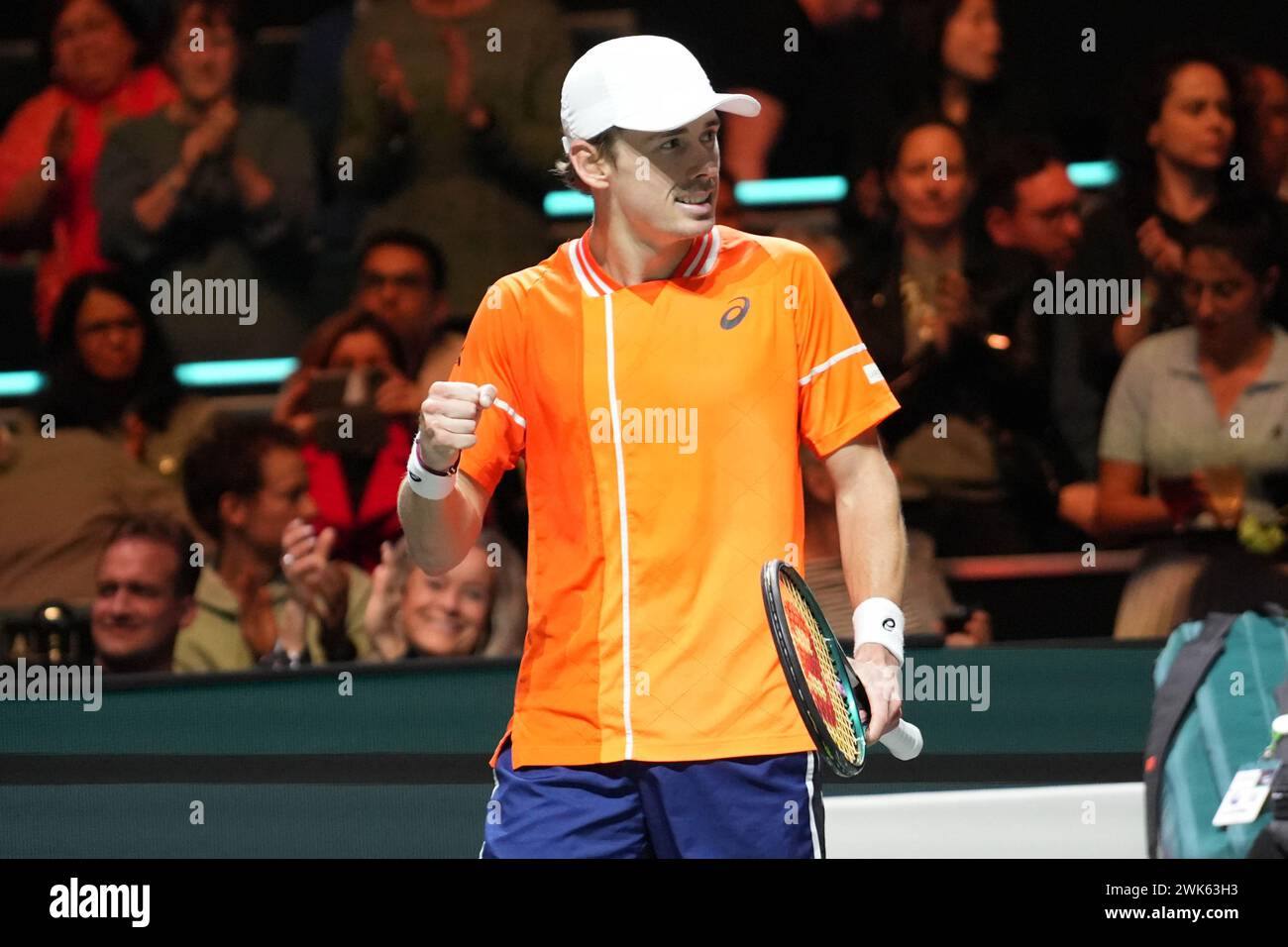 Alex de Minaur of Australia against Grigor Dimitrov of Bulgaria, Semi ...