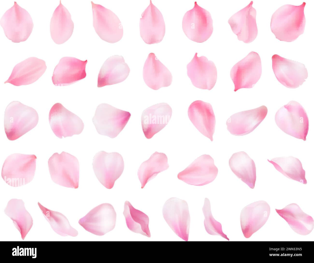 Petals blowing in wind Stock Vector Images - Alamy