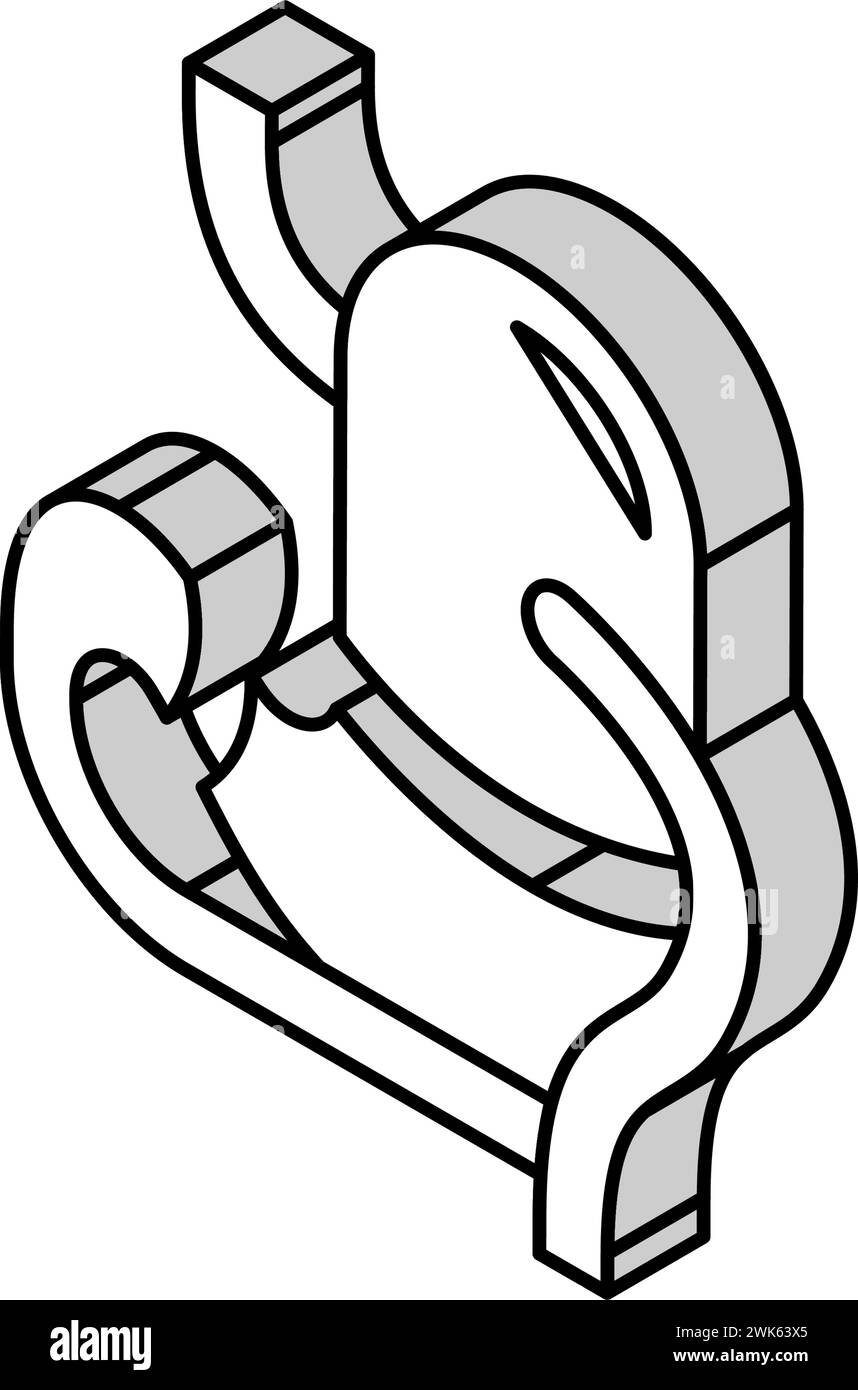 bdp bariatric isometric icon vector illustration Stock Vector Image ...