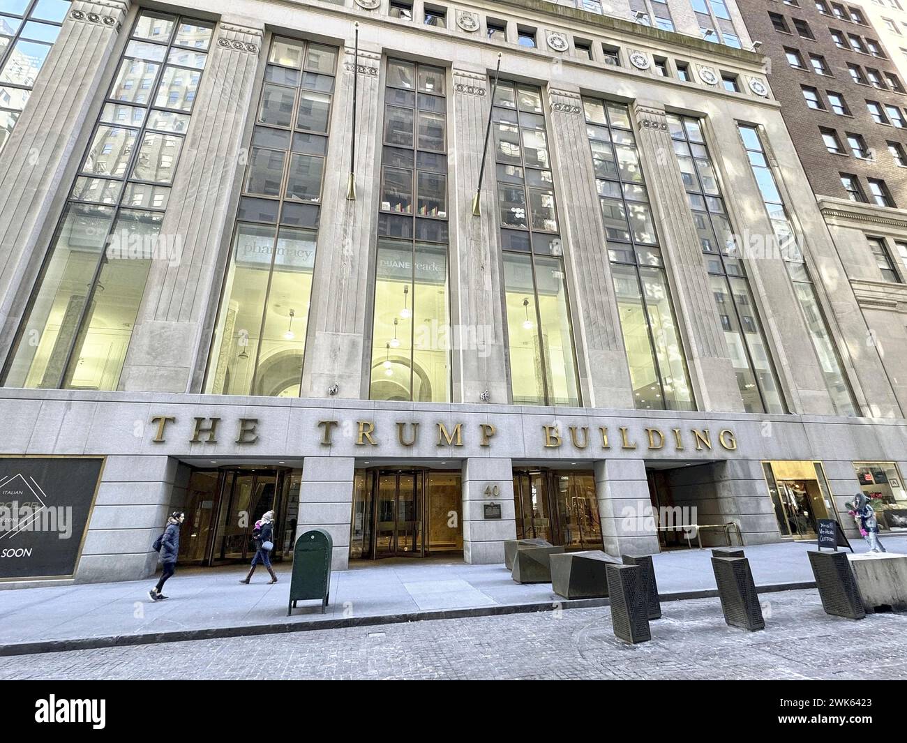 The Trump Building which Donald Trump's company manages is seen on ...