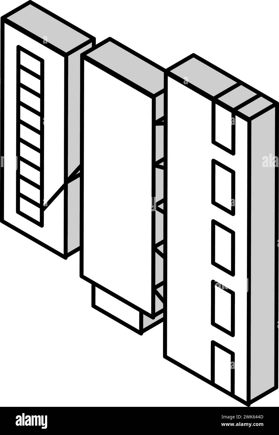 silk thread production industry machine isometric icon vector ...