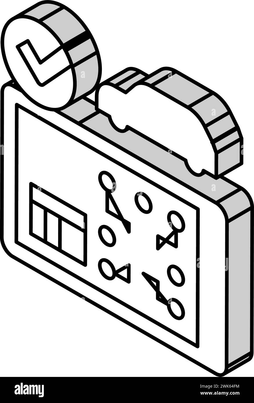 testing computer electronic system car isometric icon vector ...