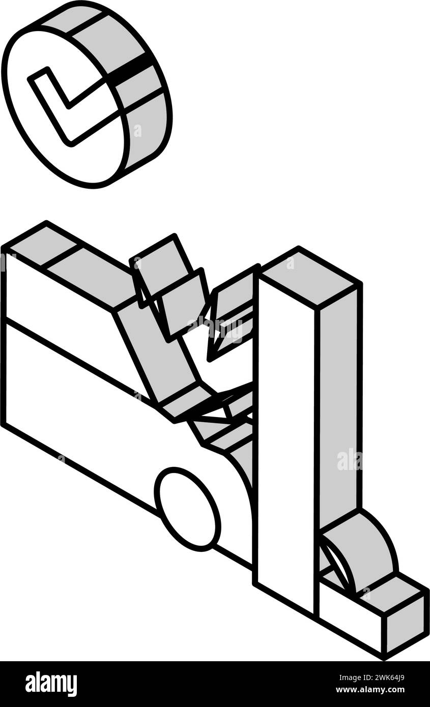 crash test car isometric icon vector illustration Stock Vector Image ...