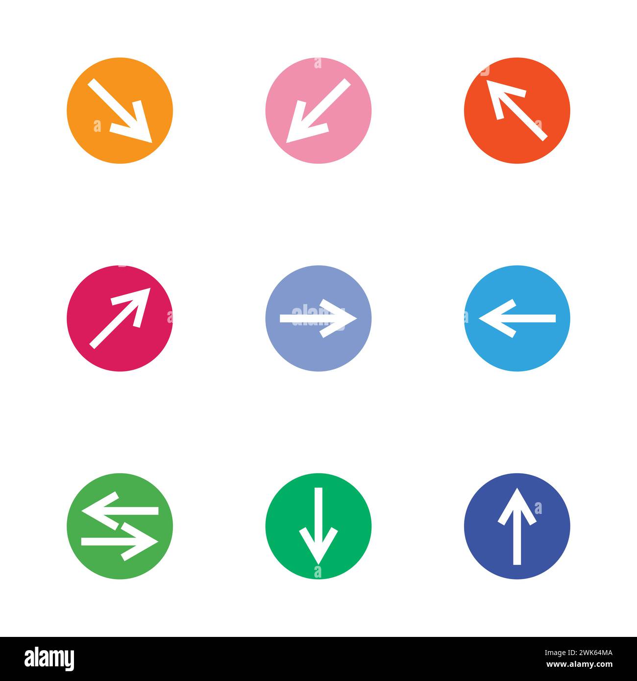 Direction arrows illustration Stock Vector Images - Alamy
